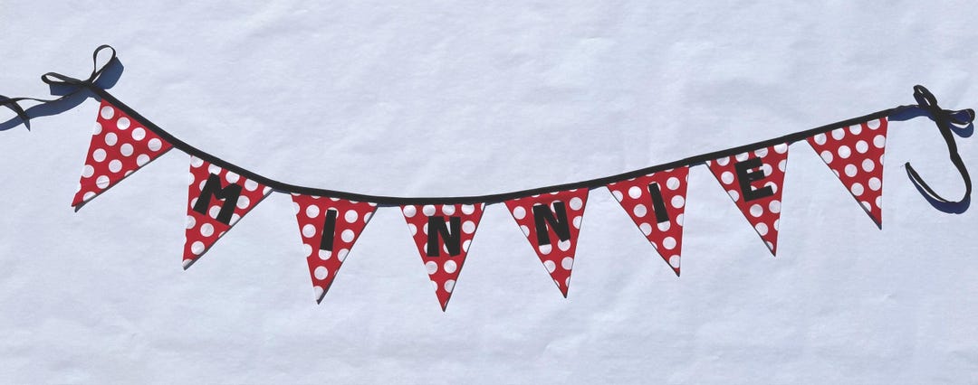 Minnie Mouse Personalized Banner *girls Room*hospital Decor*birthday ...