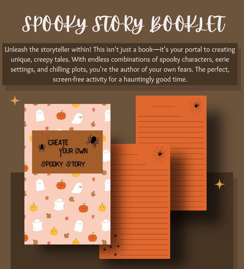 Create Your Own Spooky Story DIGITAL NOTEBOOK - Etsy