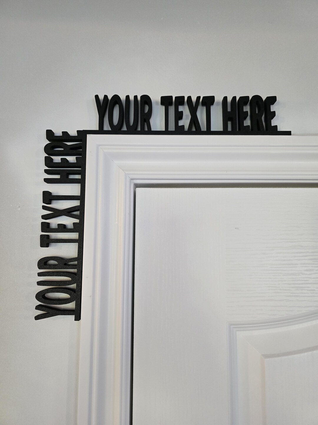 Personalized Corner Wrap Door Sign, Custom Airbnb Vacation Rental Decor ...