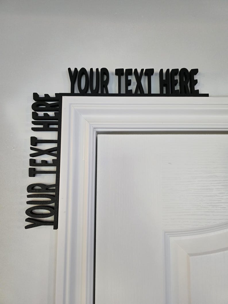 Custom Corner Door Sign, Personalized Text Wrap, Airbnb Decor - Etsy