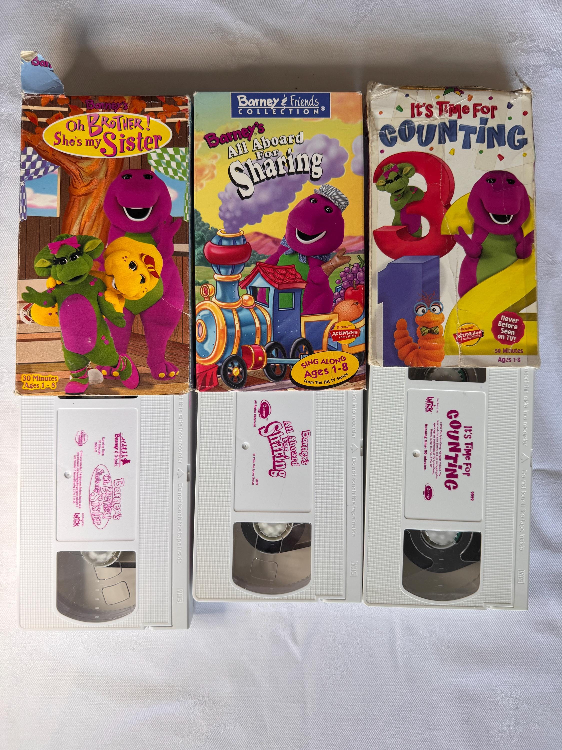 Vintage Barney VHS Tapes - 1990s - Set of 8 - Etsy Canada