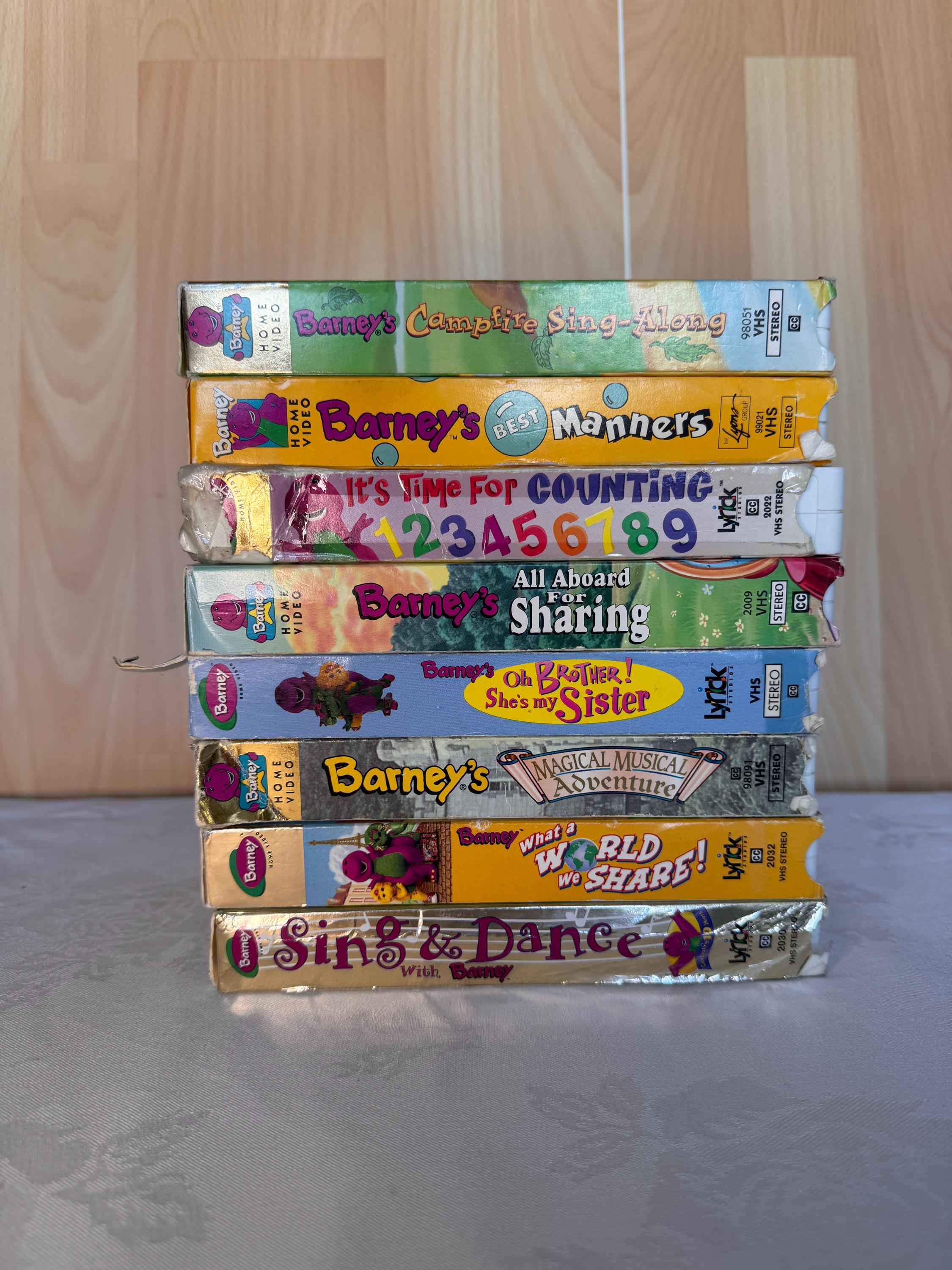 Vintage Barney VHS Tapes - 1990s - Set of 8 - Etsy Canada