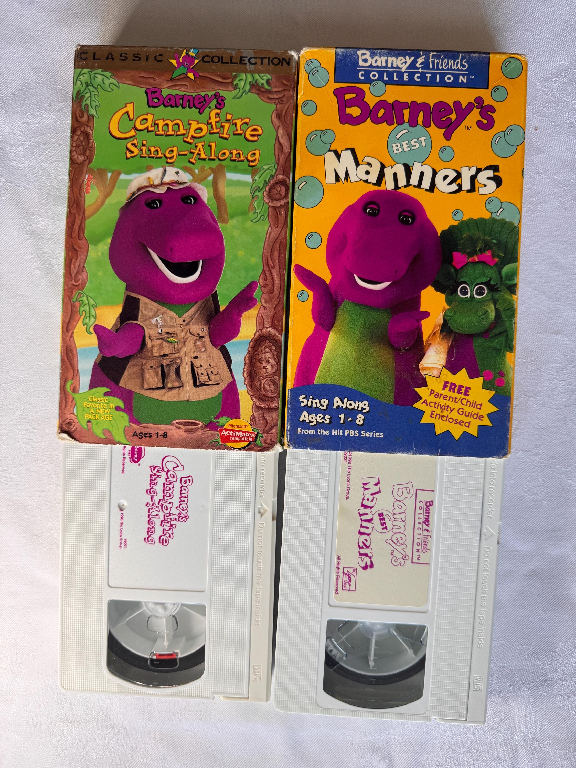 Vintage Barney VHS Tapes - 1990s - Set of 8 - Etsy Canada