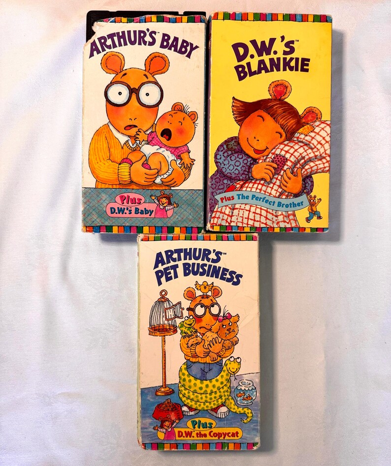 Vintage Arthur VHS Tapes - 1990s - Set of 3 - Etsy