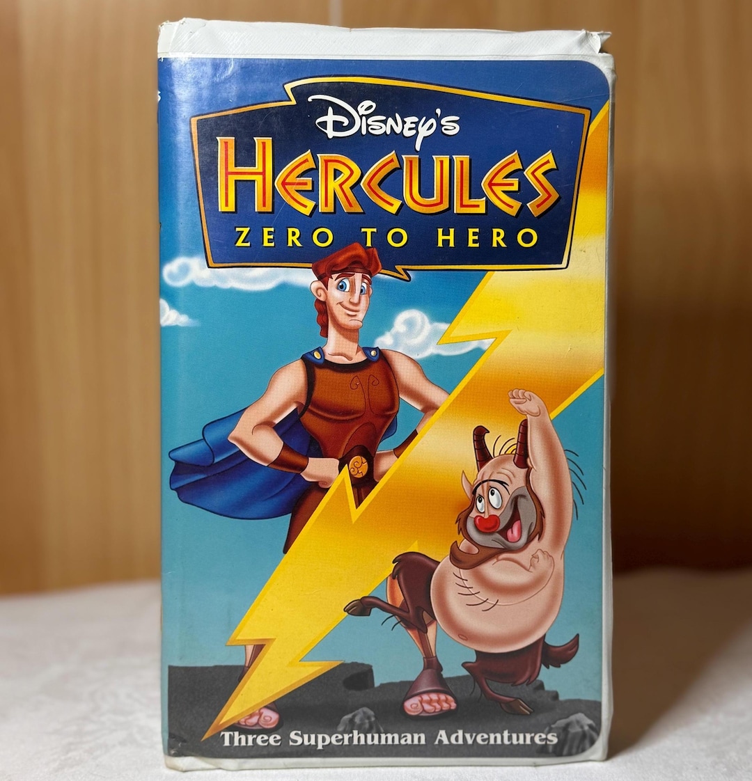 Disney's Hercules Zero to Hero VHS Movie Tape - Vintage 1990s - Etsy