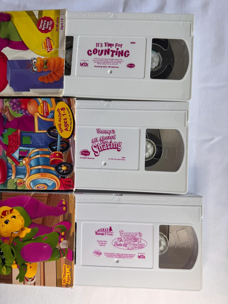 Vintage Barney VHS Tapes - 1990s - Set of 8 - Etsy