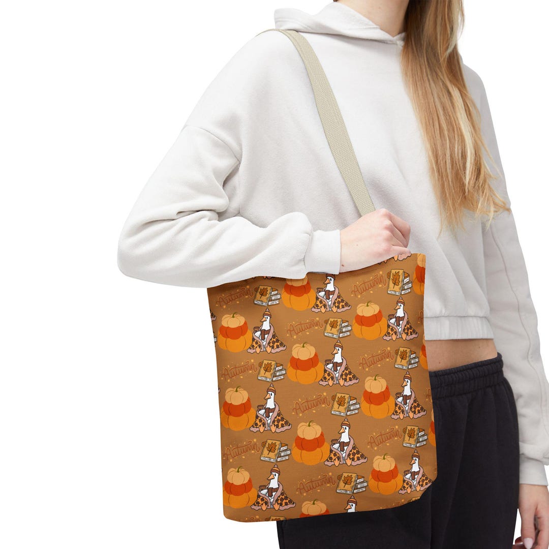 Pumpkin Print Tote Bag: Autumn Harvest, Thanksgiving Shopper - Etsy