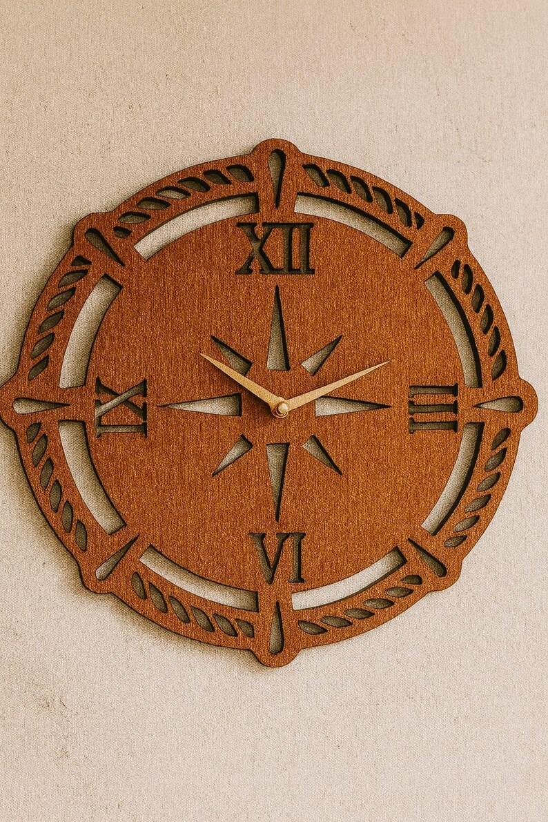 Phoenix Wall Clock Laser Cut Design (digital File) - Etsy