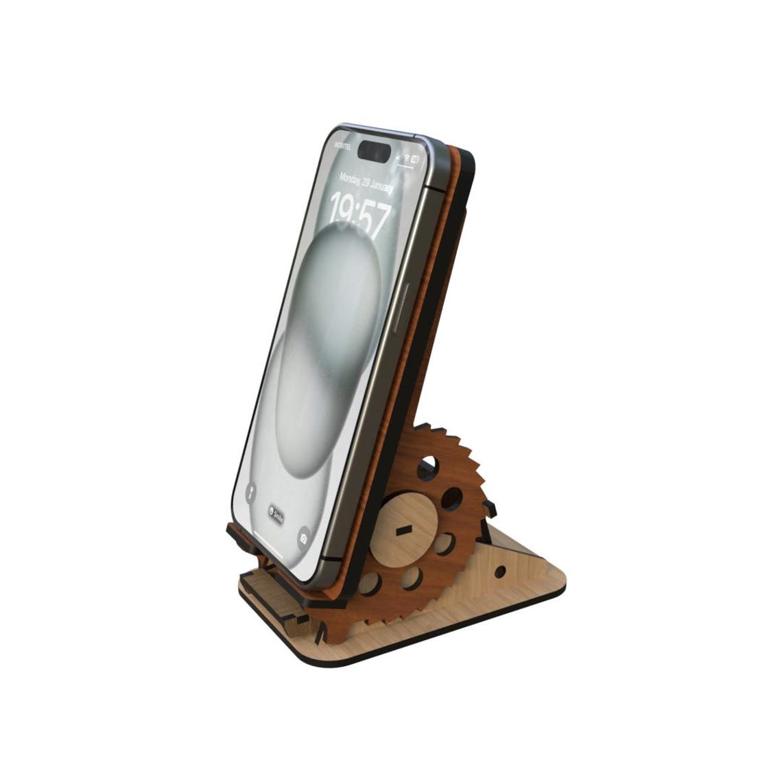 Adjustable Phone Stand SVG | Laser Cut File for 3.0mm 3.2mm (1/8″) MDF ...