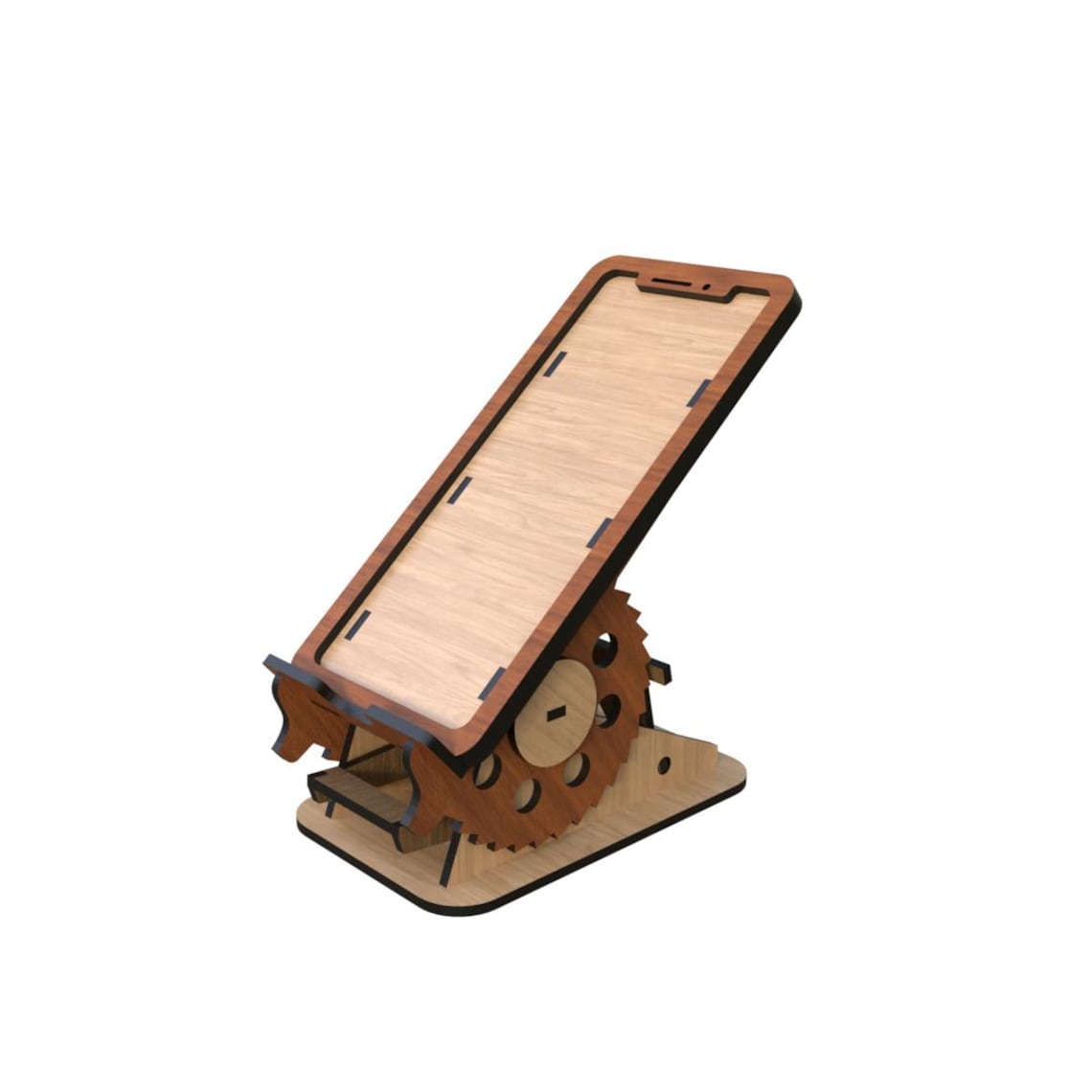 Adjustable Phone Stand SVG | Laser Cut File for 3.0mm 3.2mm (1/8″) MDF ...