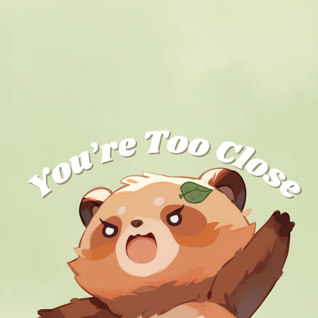 Tanuki Peeker Sticker - Bummer/pc Sticker - Etsy