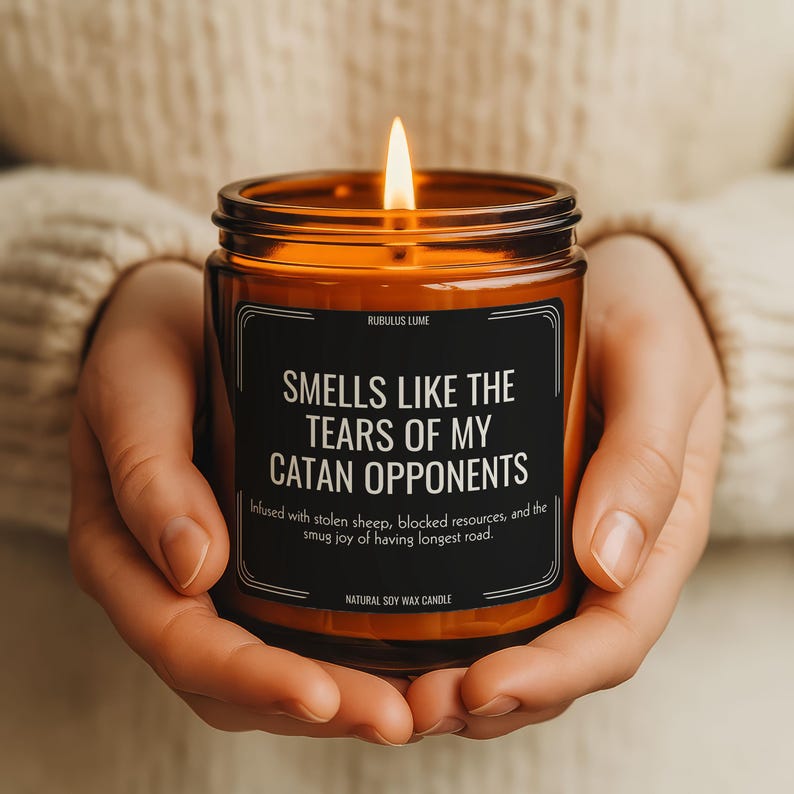 Funny Catan Player Candle, Settlers Board Game Gift for Resource Lover ...