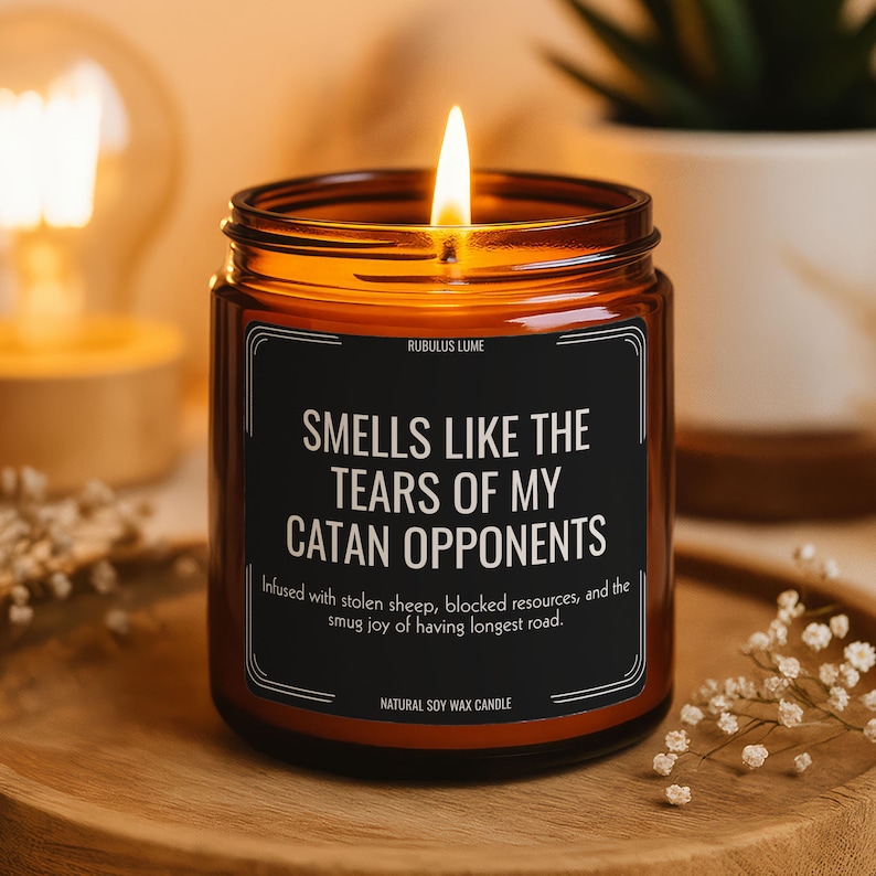Funny Catan Player Candle, Settlers Board Game Gift for Resource Lover ...