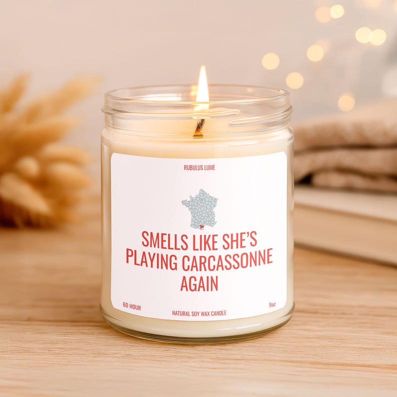 Carcassonne Candle, Gift for Carcassonne Player, Carcassonne Game Lover ...