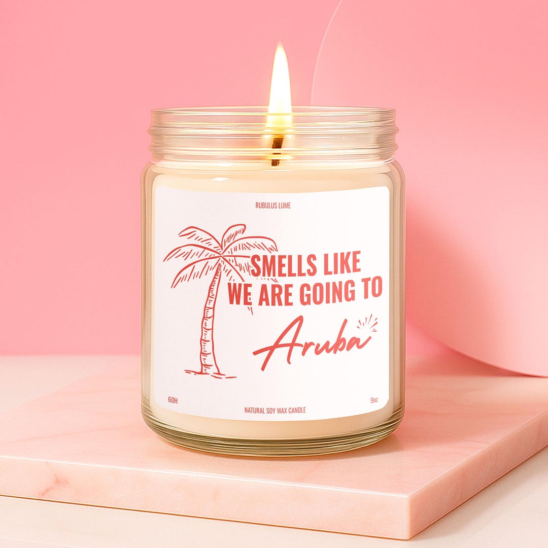 Aruba Vacation Surprise Candle, Reveal Caribbean Trip, Family Holiday ...