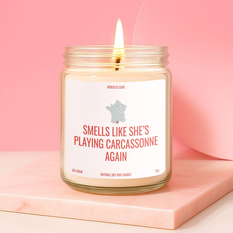 Carcassonne Candle, Gift for Carcassonne Player, Carcassonne Game Lover ...