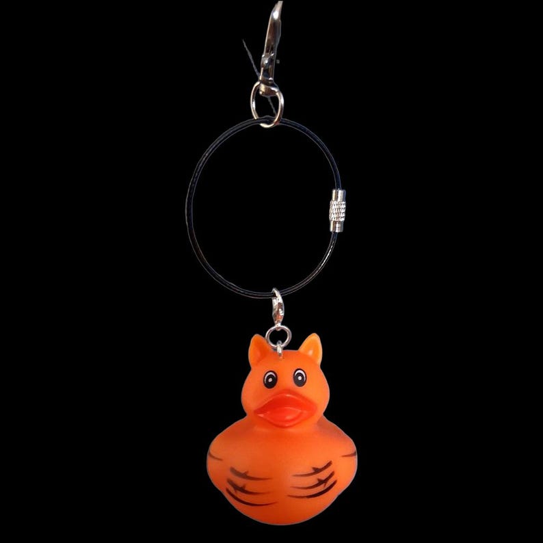 Character Rubber Duck Keychains | Cute Rubber Duck Purse Charm | Fun ...