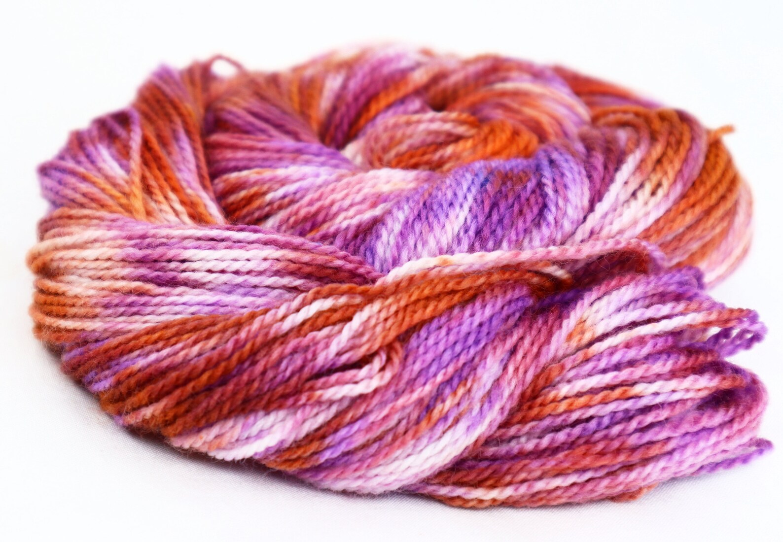 Handdyed Merino Wool Yarn Fingering Superwash 2 Ply 220 Yards - Etsy