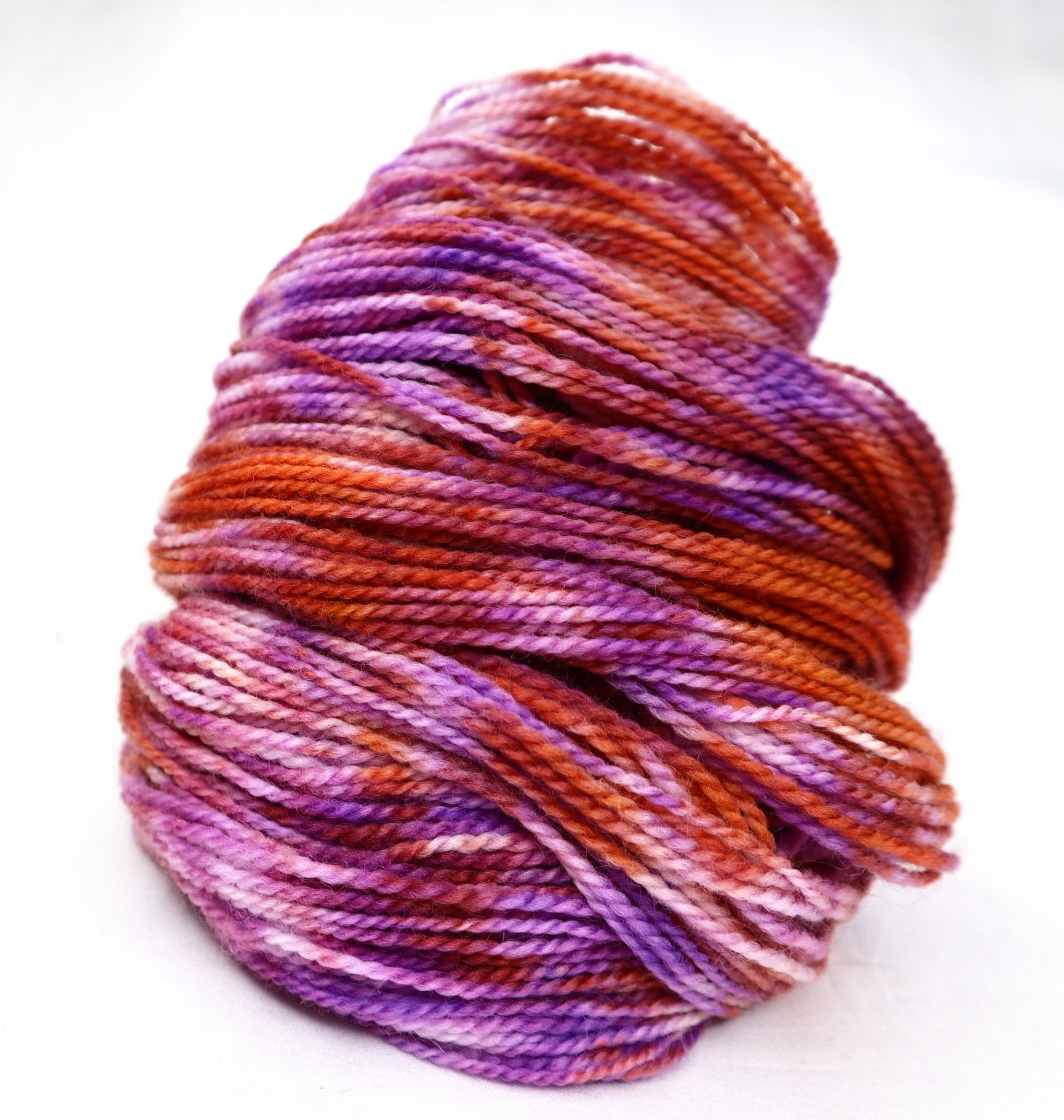 Handdyed Merino Wool Yarn Fingering Superwash 2 Ply 220 Yards - Etsy