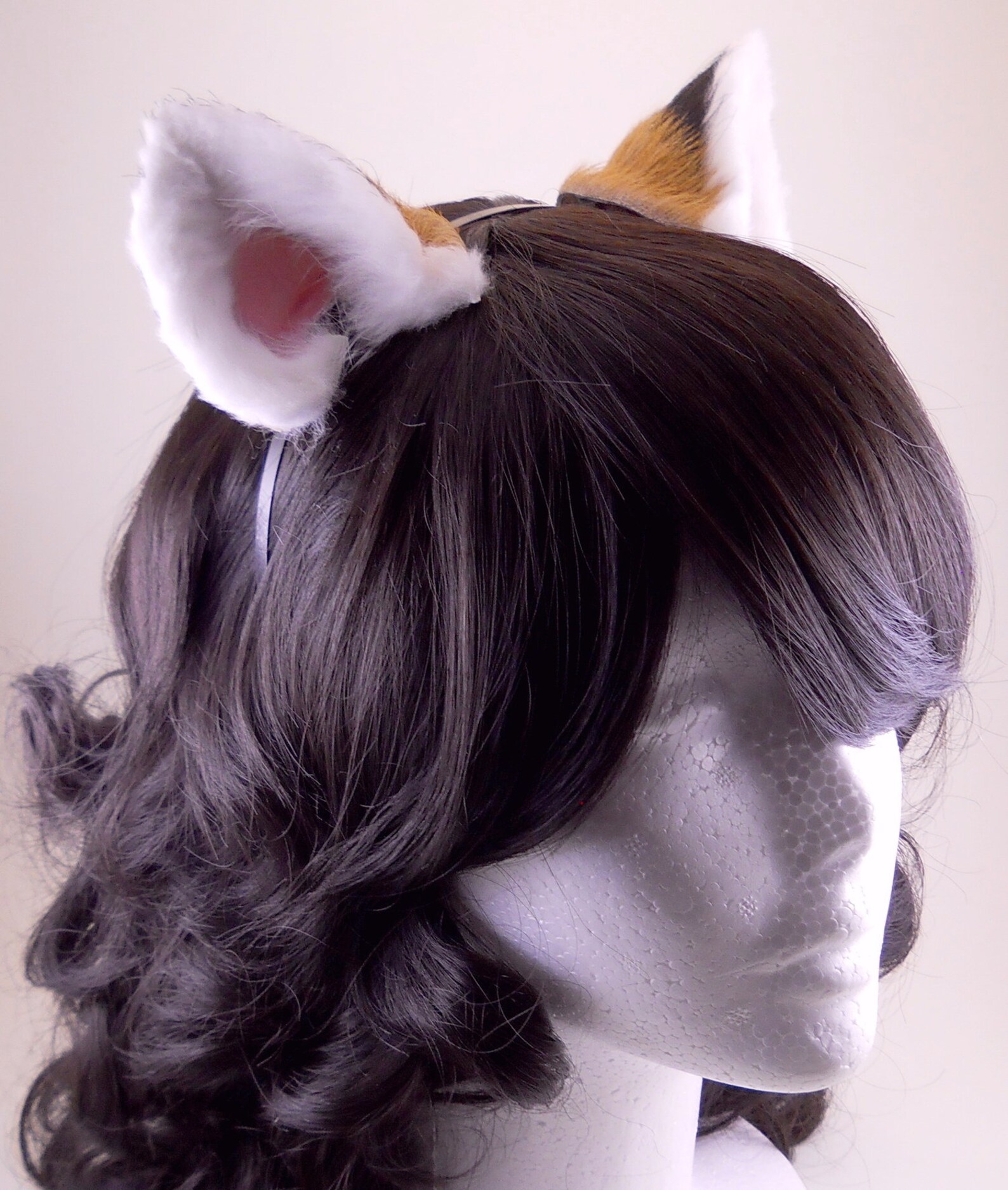 Red Brown Fox Ears Fur Leather/ Realistic Cosplay Fox Pet Play - Etsy