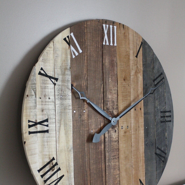 Rustic Wall Clock - Etsy