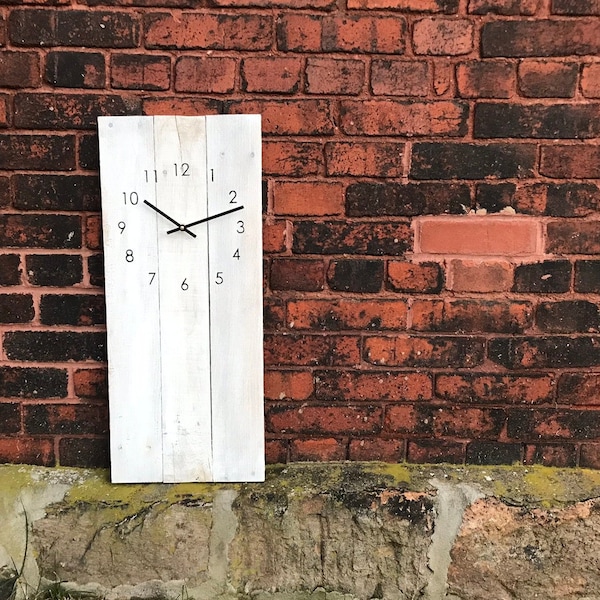 Black Rectangular Wall Clock - Etsy