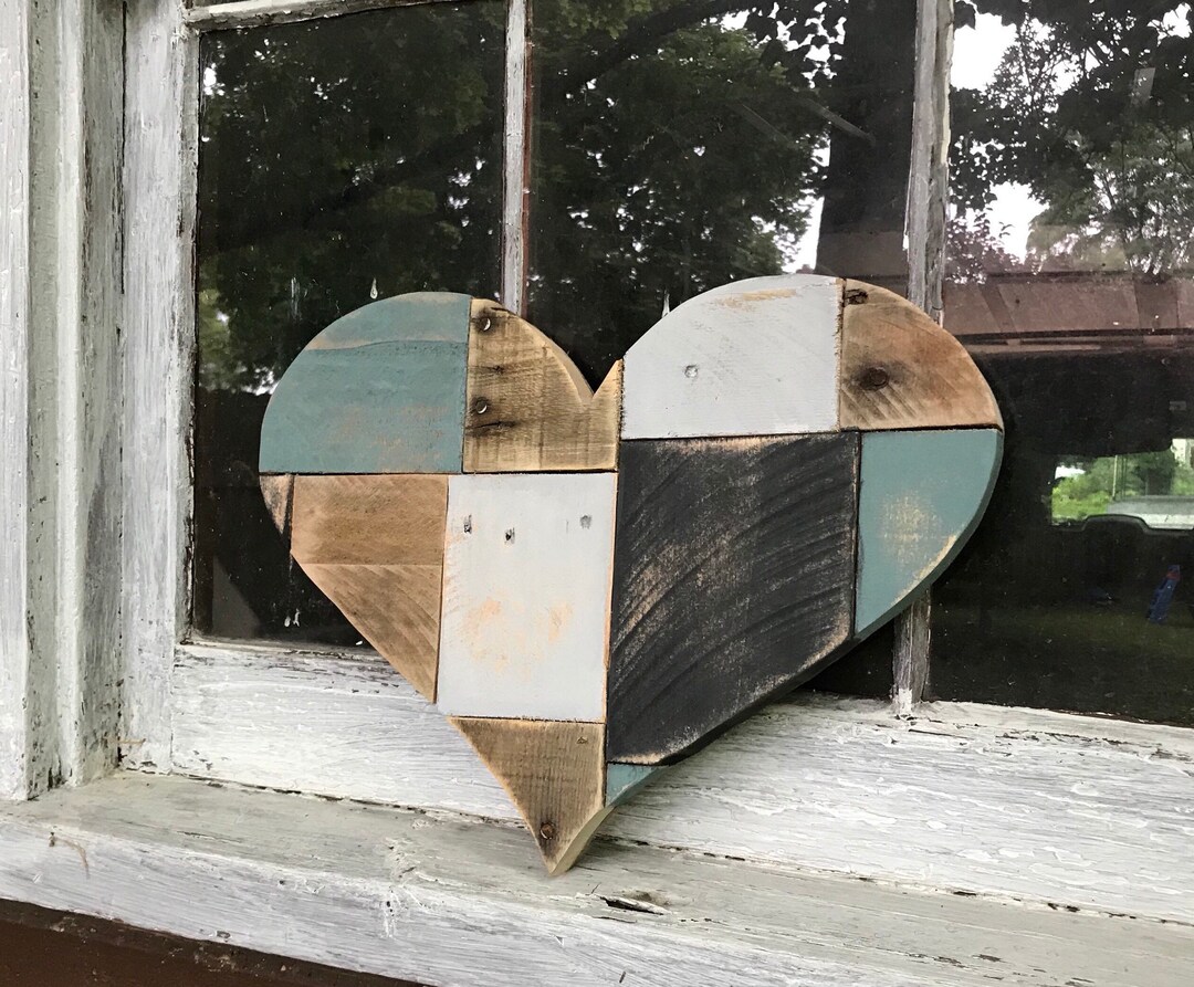 Rustic Heart Sign Country Decor Wooden Love Sign, Photo Prop ...
