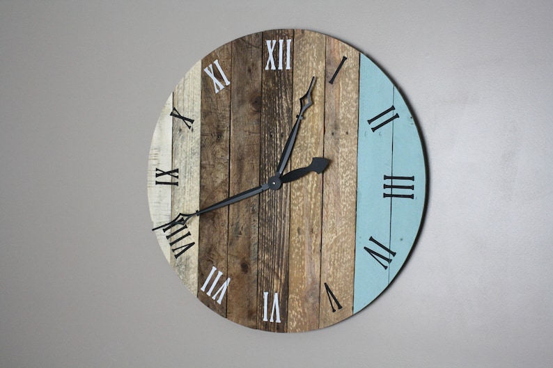 30 Large Rustic Clock Modern Farmhouse Decor Colonial - Etsy
