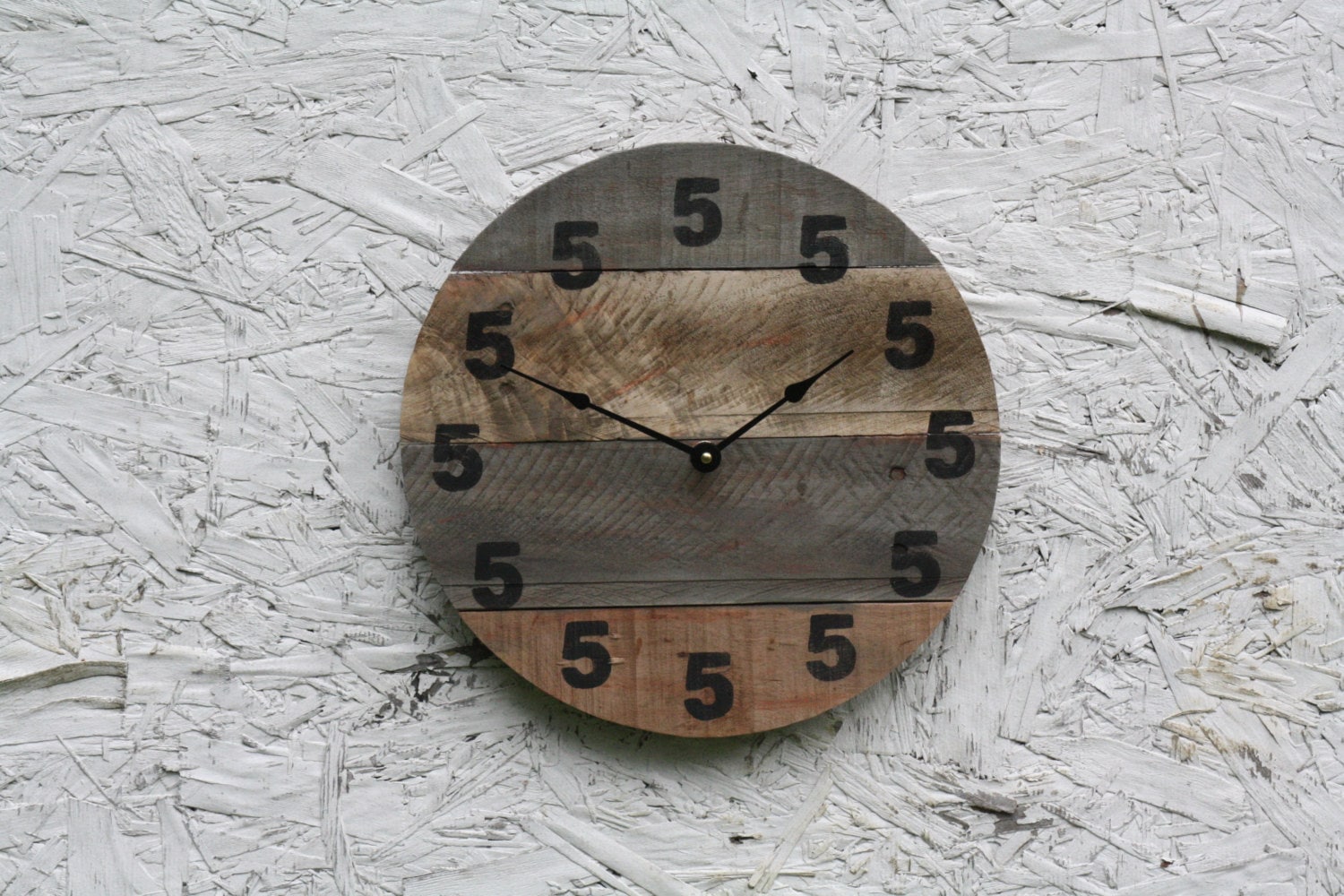 It's 5 O'clock Somewhere Clock, Reclaimed Wood Clock, Custom Sizes, Pub ...