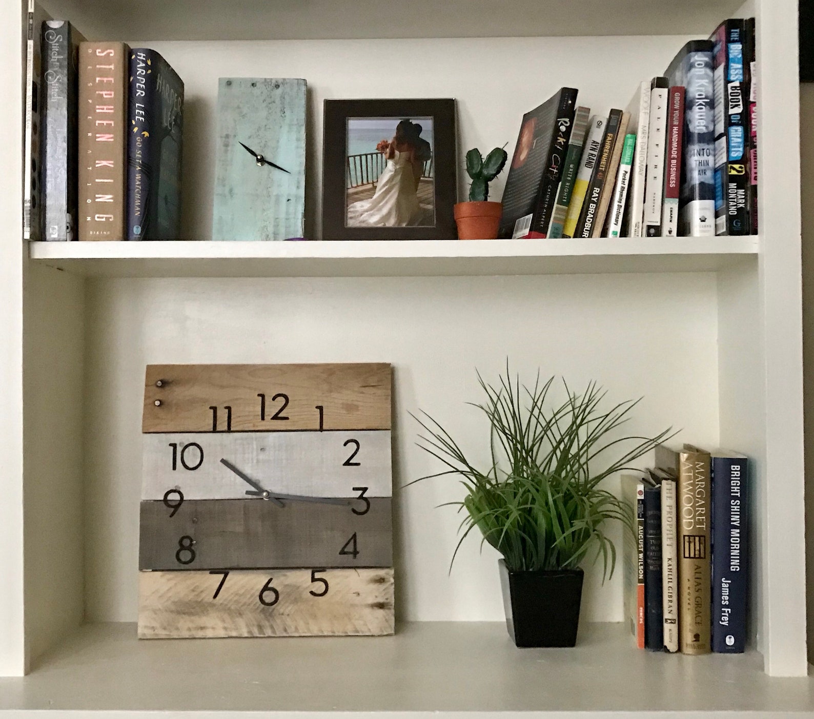 Handcrafted Wall Clock in Neutral Colors Rustic Modern Decor | Etsy