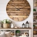 Oversized Huge Large Rustic Real Wood Wall Clock in Golden Oak Stain 42 ...