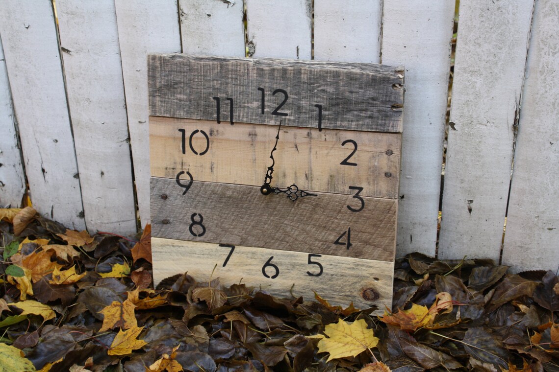 Modern Natural Wall Clock Farmhouse Style Wall Decor | Etsy