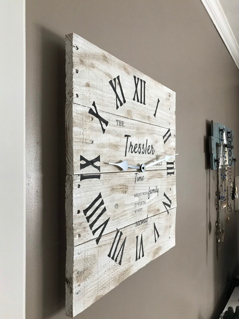 Personalized Wall Clock Family Last Name Wall Decor - Etsy