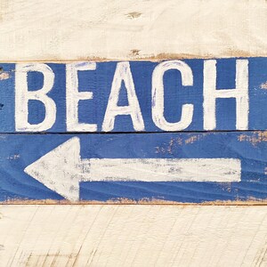 Hand-painted Wooden Beach Sign, Custom Personalized Beach Signs ...
