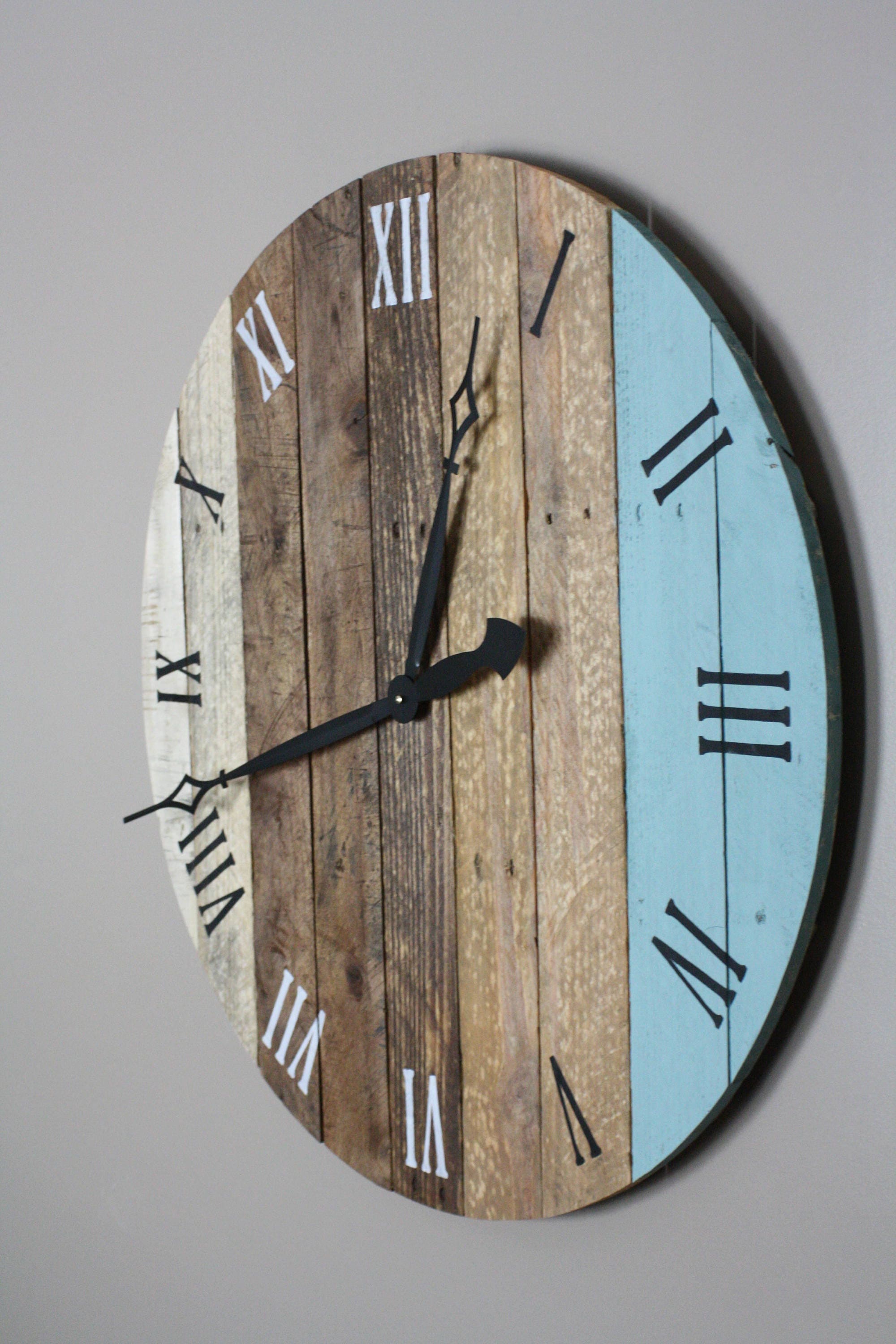 30 Large Rustic Clock Modern Farmhouse Decor Colonial - Etsy