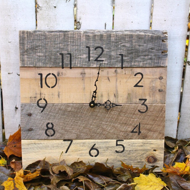 Natural Wood Clock - Etsy