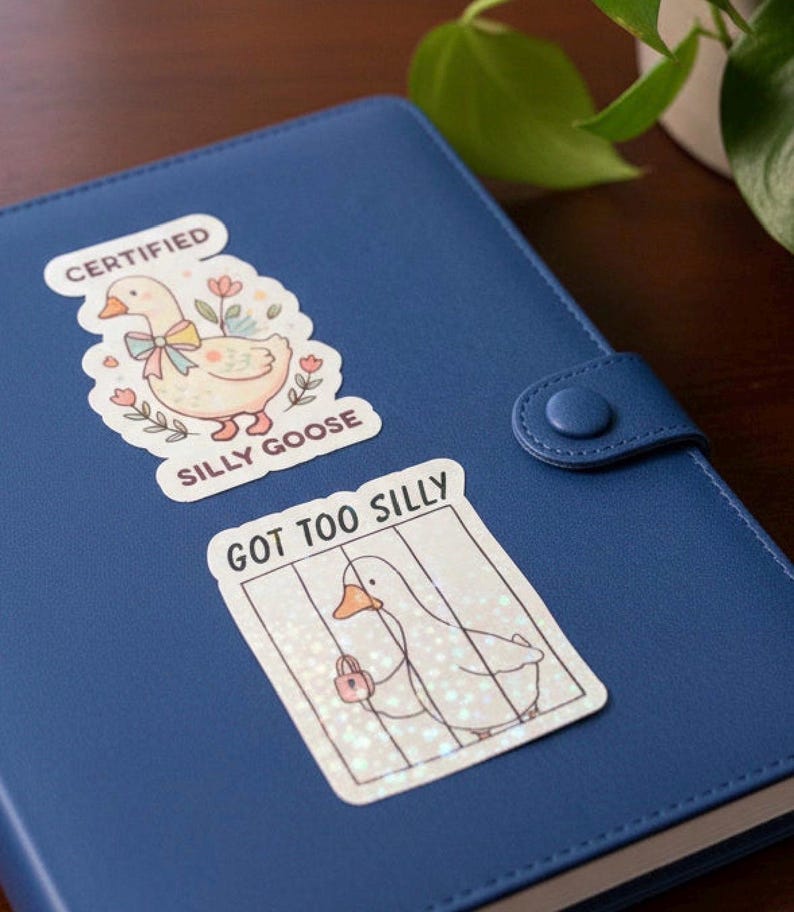 Silly Goose Holographic Sticker 2-pack | Certified Silly Goose | Got ...
