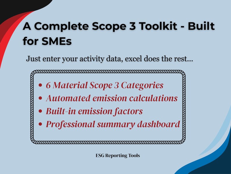 Buy Scope 3 Carbon Emissions Calculator for Smes | Excel Dashboard ...