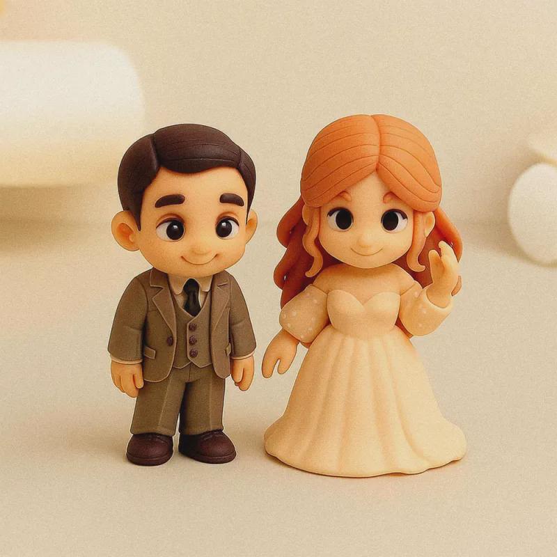 Custom Cute 3D Mini Figure Office Desk Figurine Based on Your Picture ...