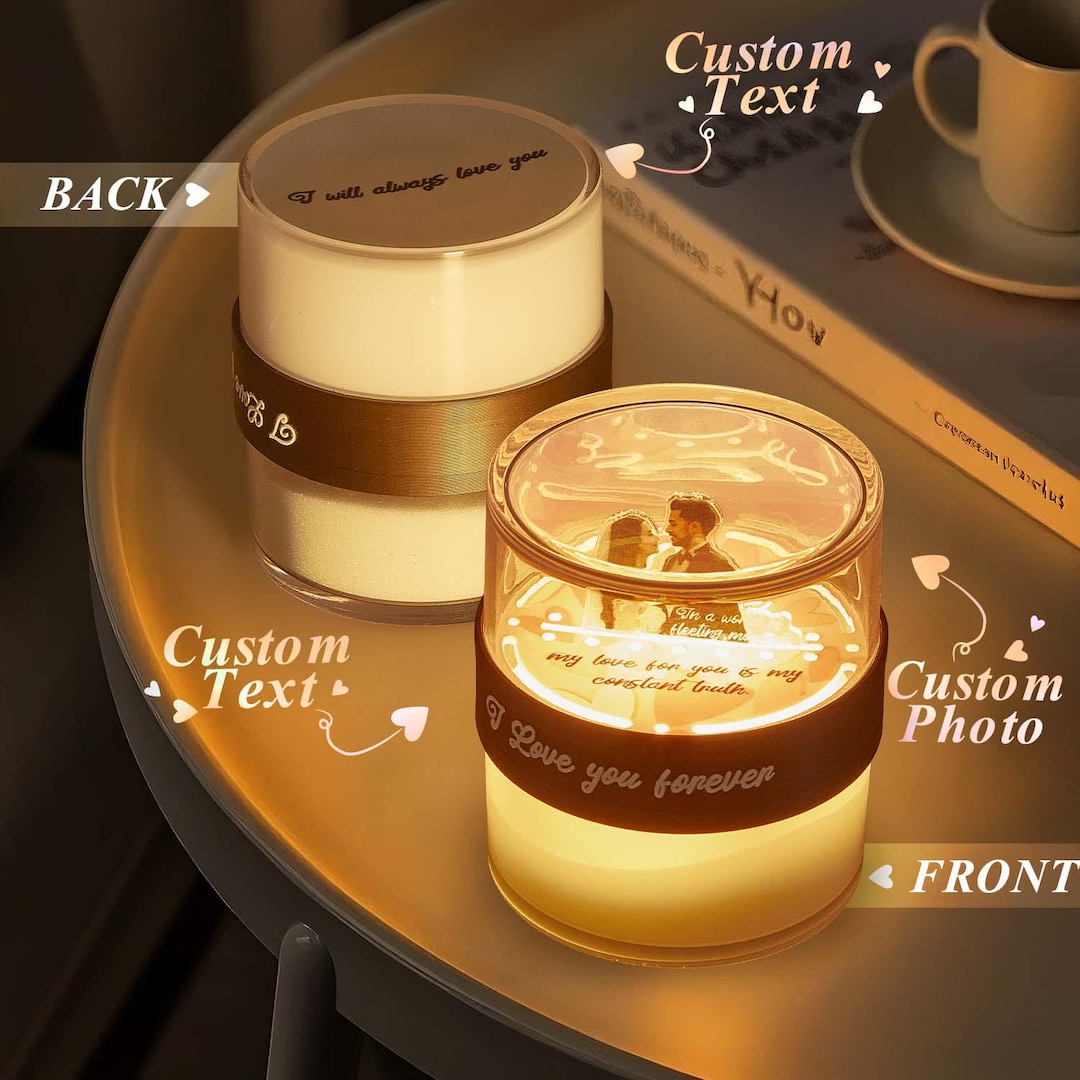 Memorial Gift Customized Night Light Creative Flip Light Acrylic ...