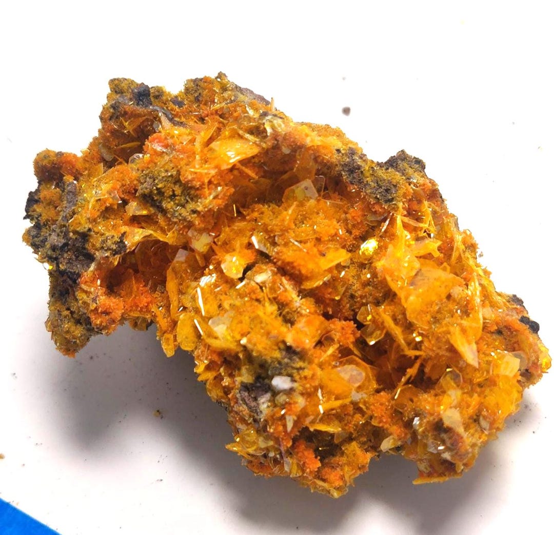 Wulfenite With Mimetite and Micro Cerrusite or Druzy Quartz Vintage ...