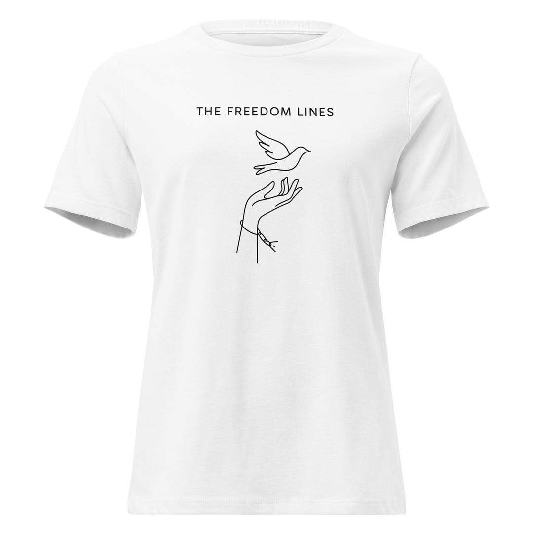 The Freedom Lines – “fly Within” | Minimal Line Art Women's T-shirt - Etsy