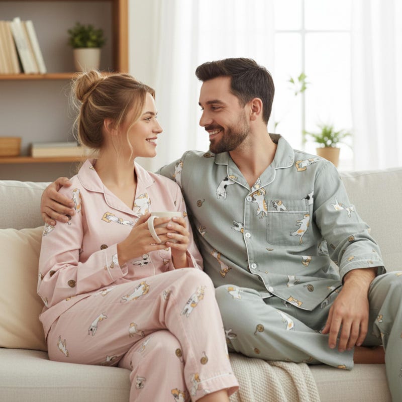 His and Hers Matching Pajama Set - Etsy