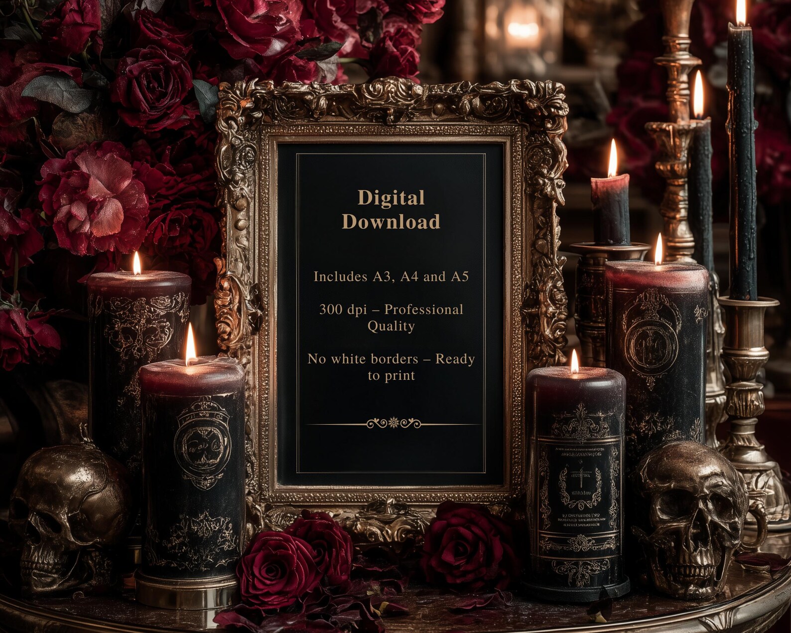 The Witching Hour | Gothic Sorceress in Cathedral of Roses | Dark ...