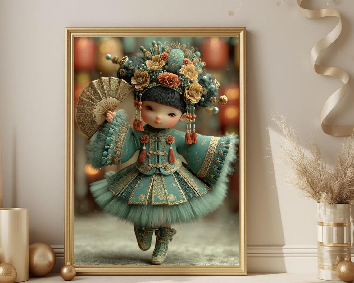Nutcracker Ballerina Doll Print – Chinese Fan Art (digital Download) - Etsy