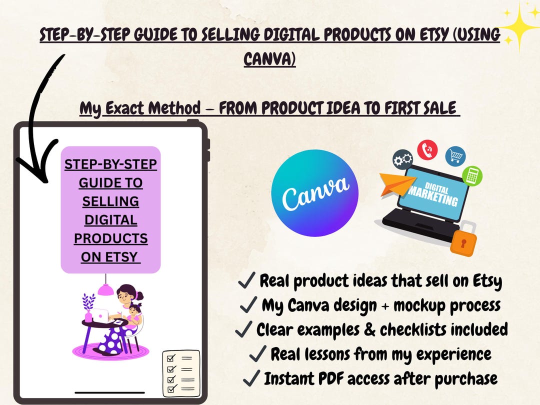 Step-by-step Guide to Selling Digital Products on Etsy Using Canva ...