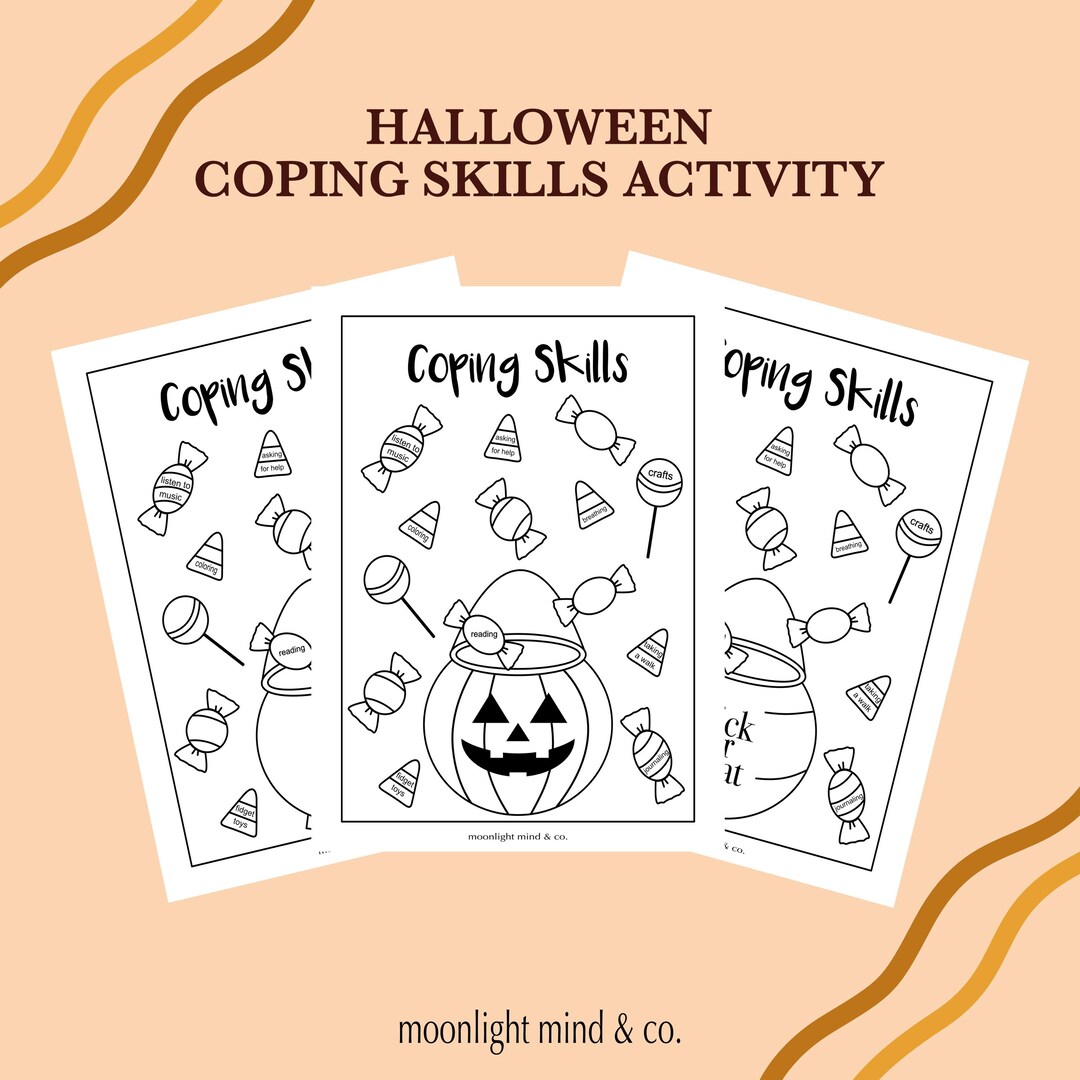 Halloween Coping Skills | Counseling Worksheets | Mental Health ...