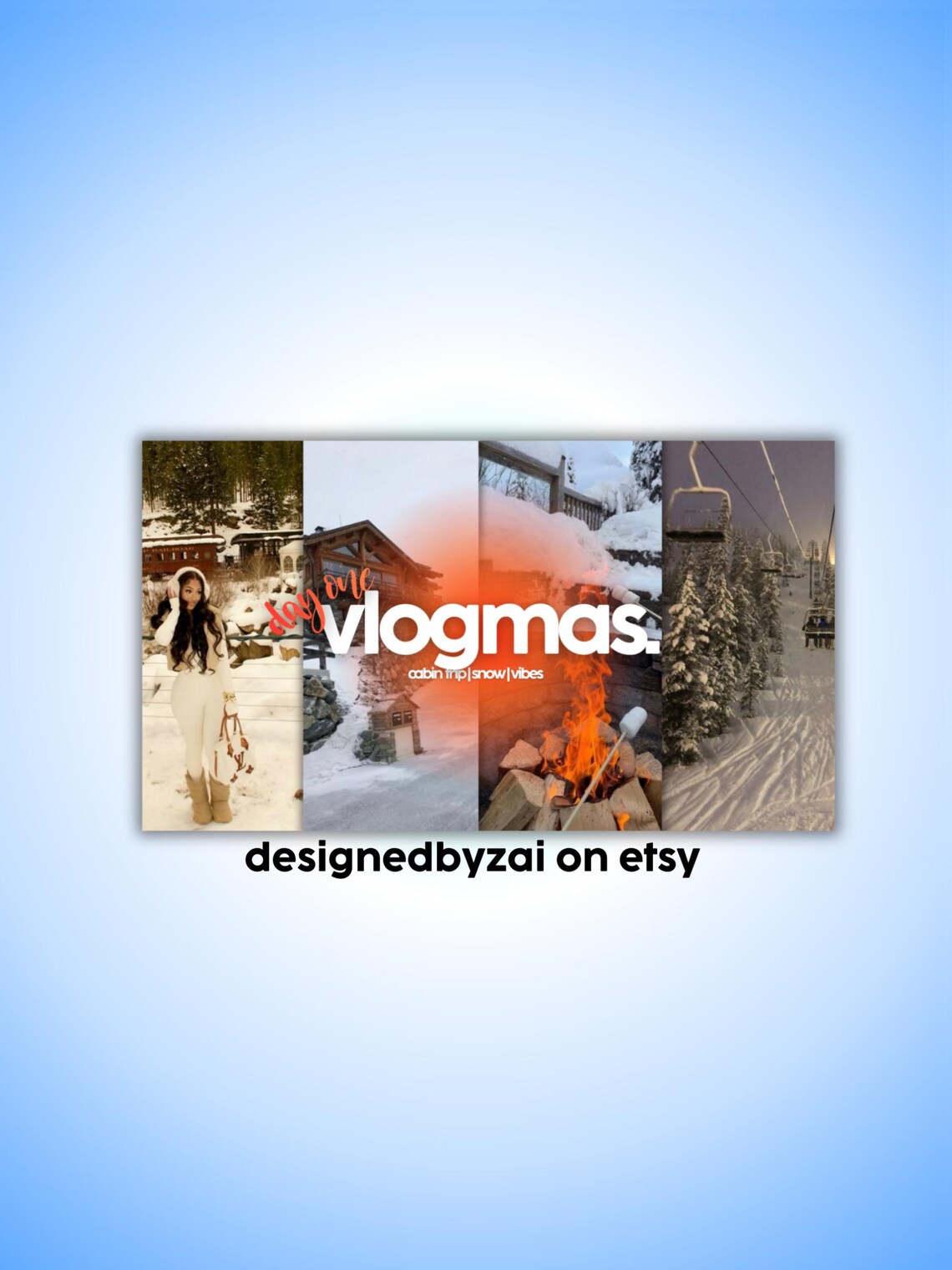 Holiday Youtube Thumbnail Pack | 6 Christmas + 1 Vision Board Canva ...