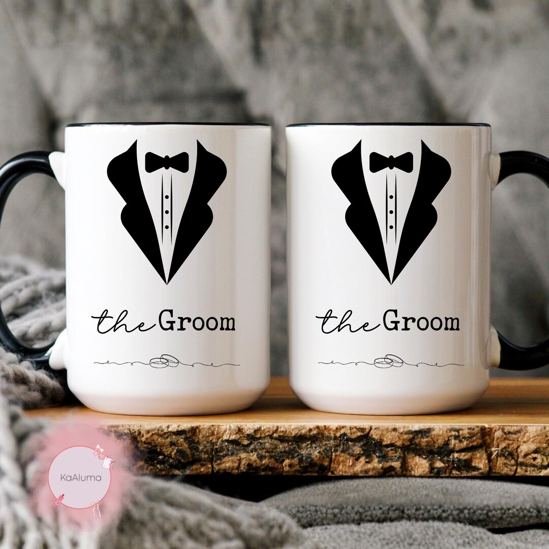 The Groom Mug, Minimalist Tuxedo Coffee Cup, Wedding Gift for Him ...