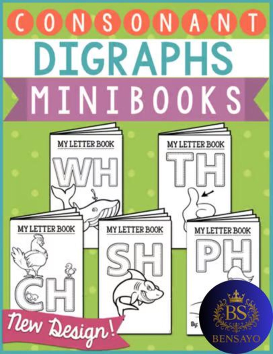 Phonics Mini Books Mastering Consonant Digraphs for Early Readers - Etsy
